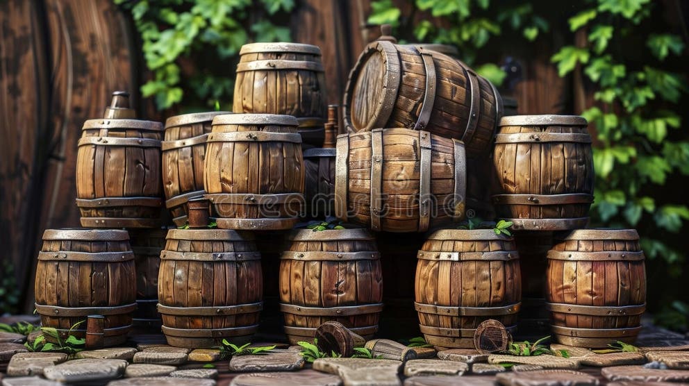 Barrel Stack Stock Illustrations – 2,298 Barrel Stack Stock ...