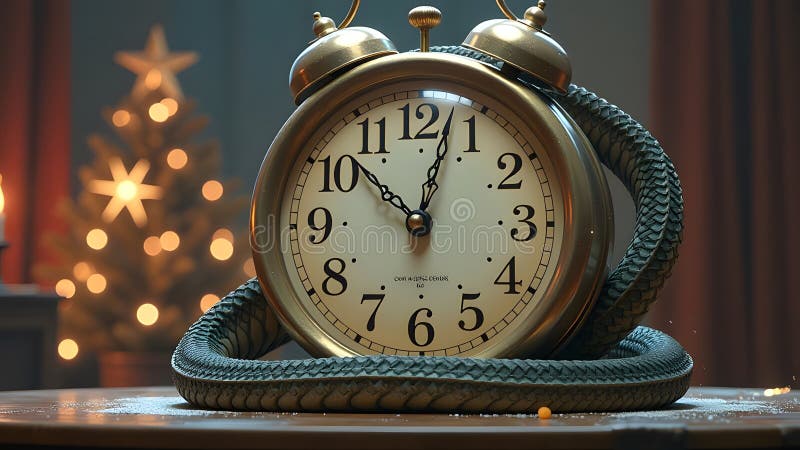 Whimsical Clock Featuring a Serpent Design Embodying Creativity and ...