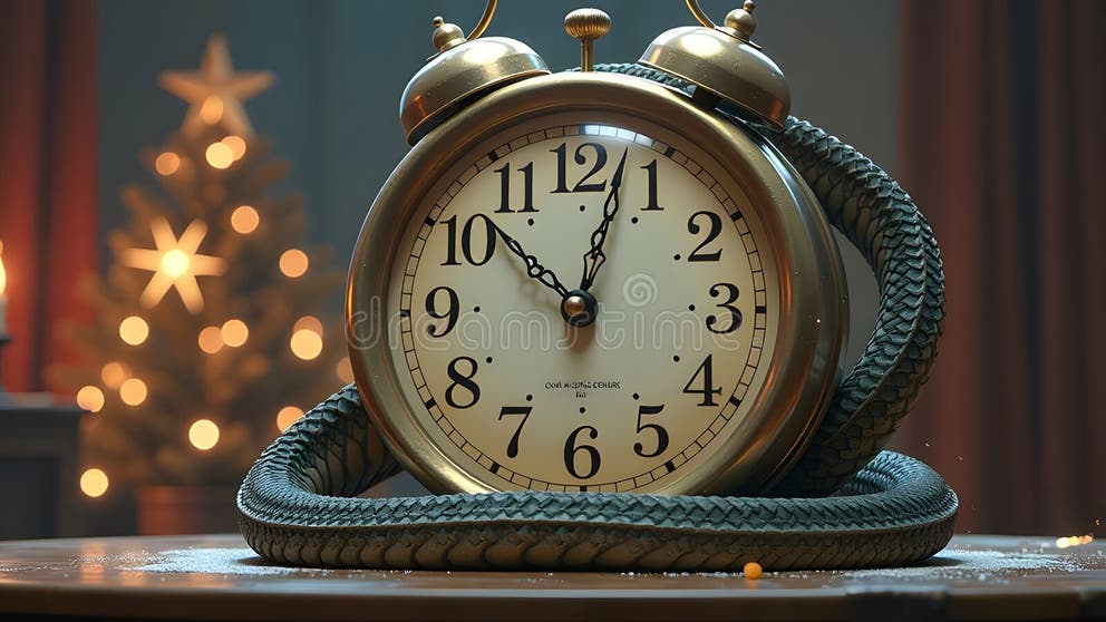 Whimsical Clock Featuring a Serpent Design Embodying Creativity and ...