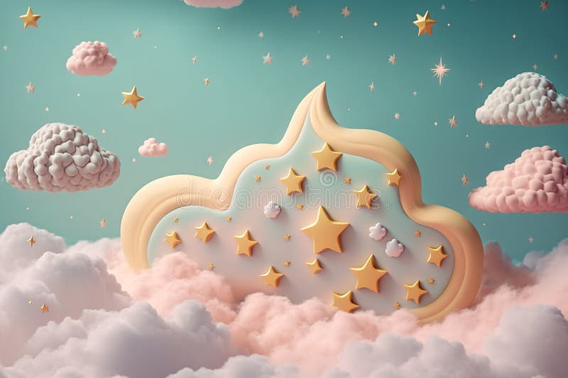 Whimsical Clouds Abstract Background with Gradient Pastel Texture ...