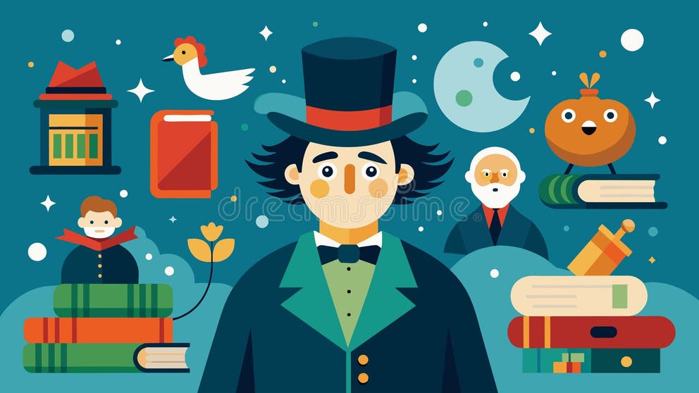 A Whimsical Collage of Characters and Objects from Various Charles ...