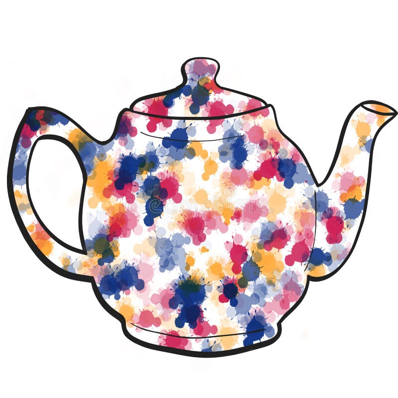 Coloured Teapots Stock Illustrations – 7 Coloured Teapots Stock ...
