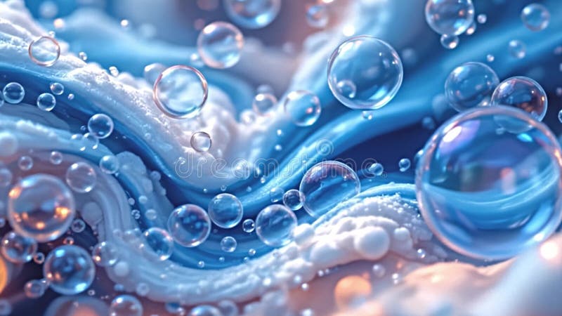 A Whimsical Composition of Bubbles with Organic Curves and Sharp Angles ...