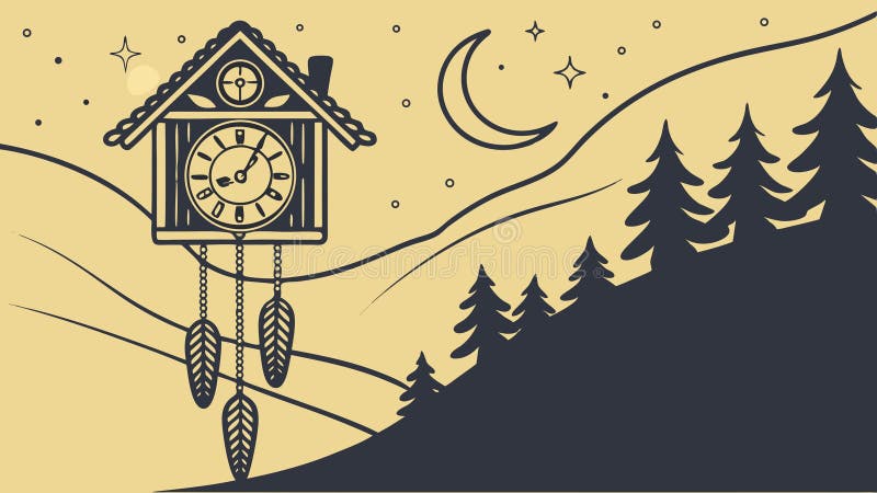 Overlooks Moonlit Mountains Stock Illustrations – 8 Overlooks Moonlit ...