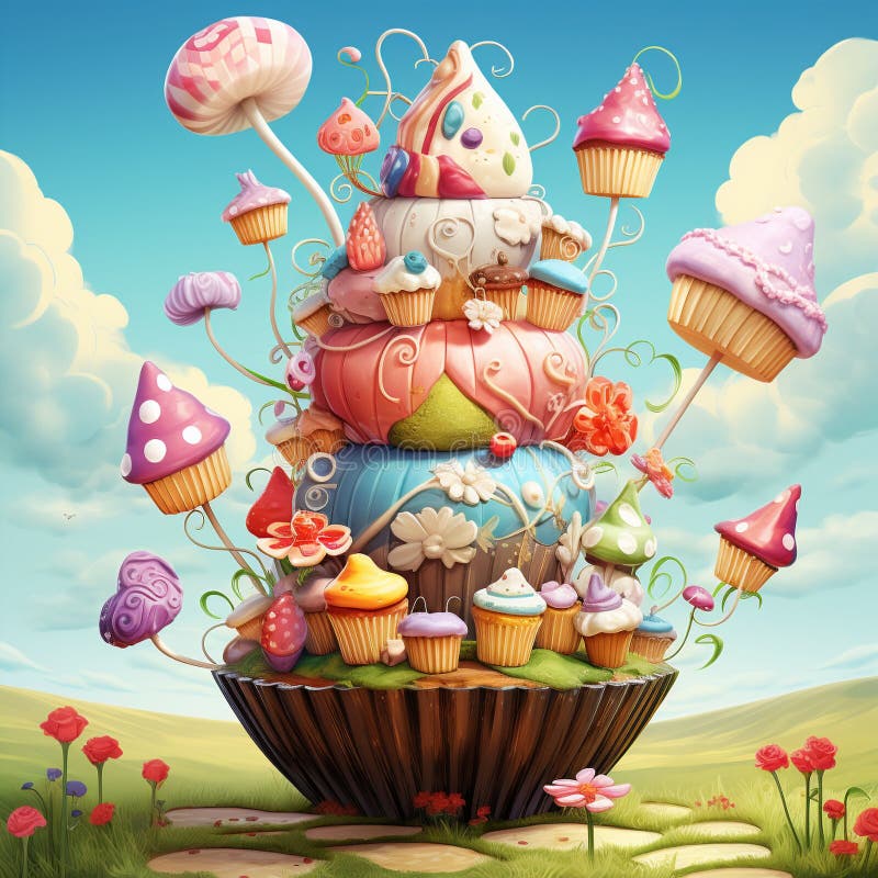 Cupcake World Stock Illustrations – 943 Cupcake World Stock ...