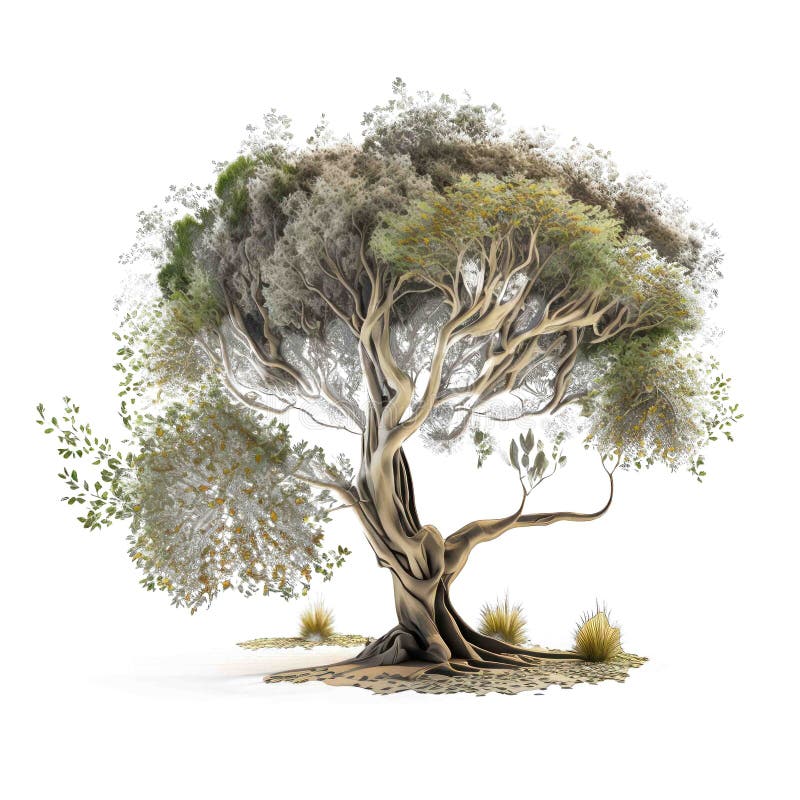 Whimsical 3D Tree Emerges from Transparency, Natures Elegance in ...