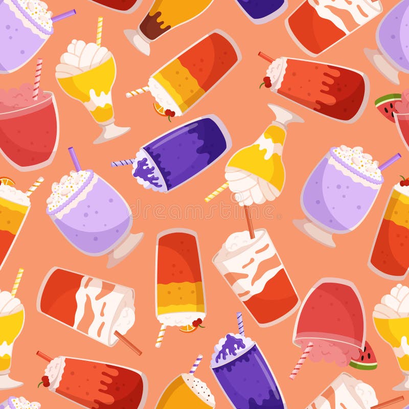 Whimsical and Delightful Seamless Pattern Features a Variety of ...