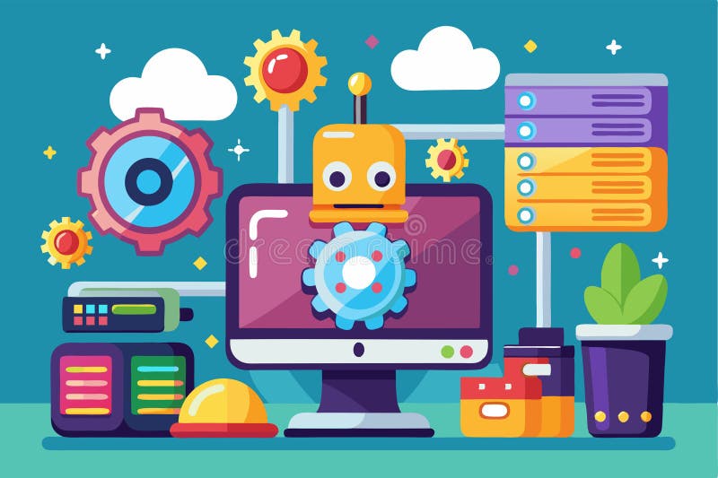 A Whimsical Display of a Customizable Operating System Featuring a ...