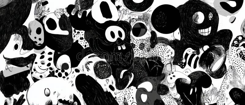 Whimsical Doodles Create a Playful Overlay Texture for Artistic ...