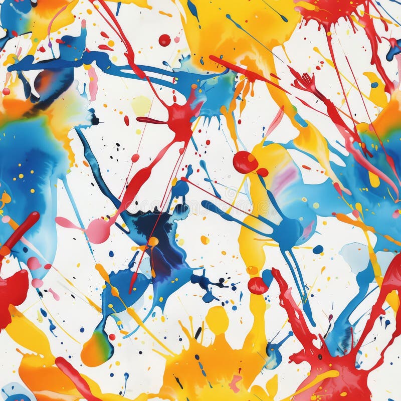 Whimsical Droplets of Paint Create an Abstract Visual Wonderland Stock ...