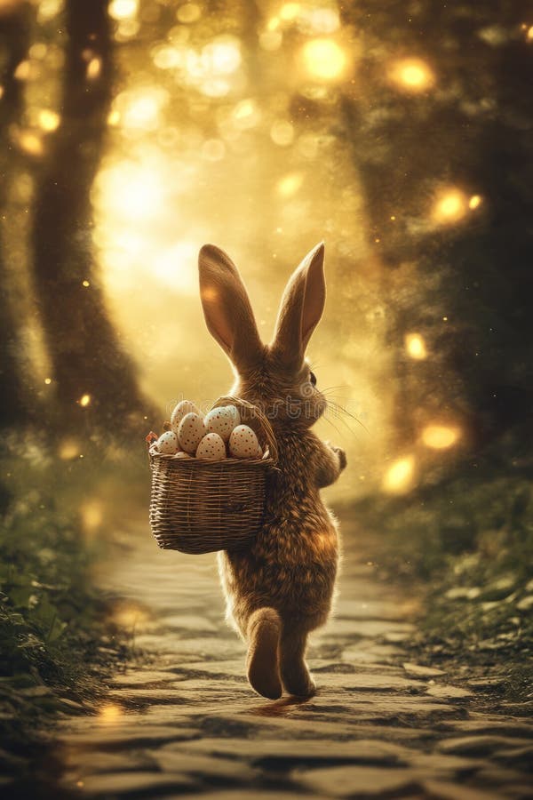 Easter Eggs Basket Cobblestone Path Stock Photos - Free & Royalty-Free ...