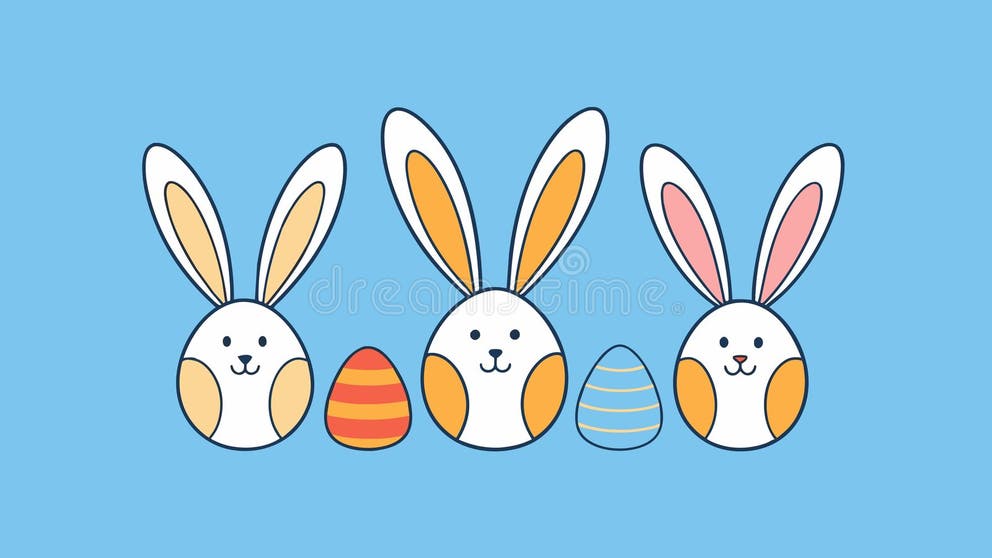 Whimsical Easter Bunny Tails Delightful Vector Art for Your Spring ...