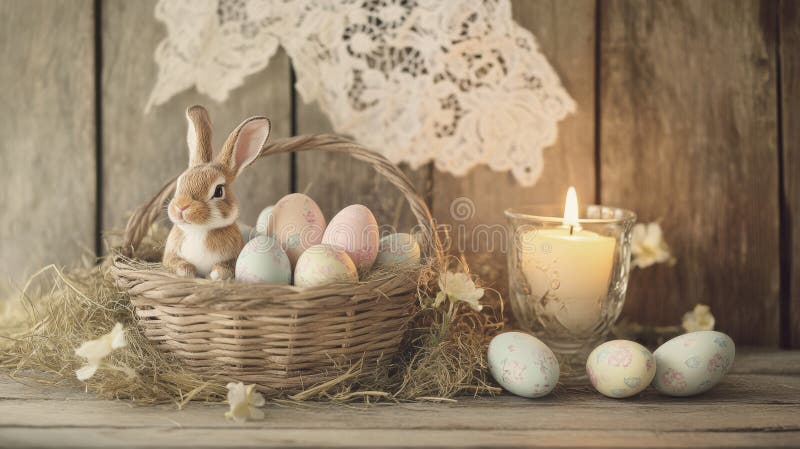 Whimsical and Elegant Easter Bunny Illustrations Stock Illustration ...