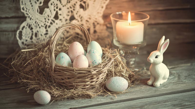 Whimsical and Elegant Easter Bunny Illustrations Stock Illustration ...