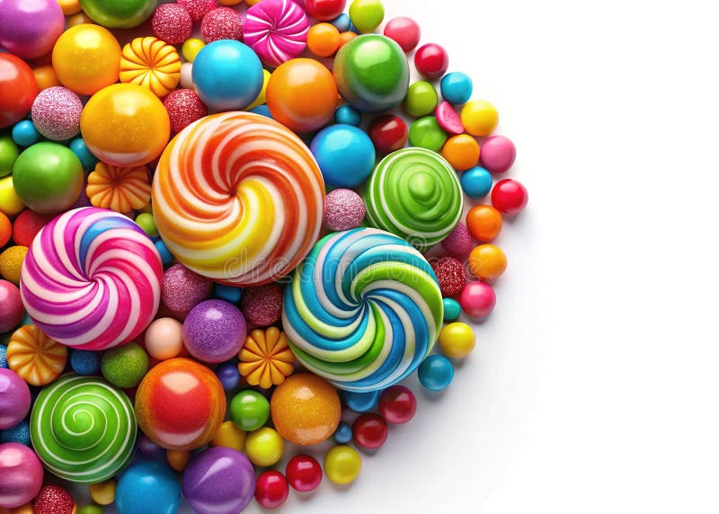 A Whimsical Exploration of Abstract Candy Architecture a Colorful ...