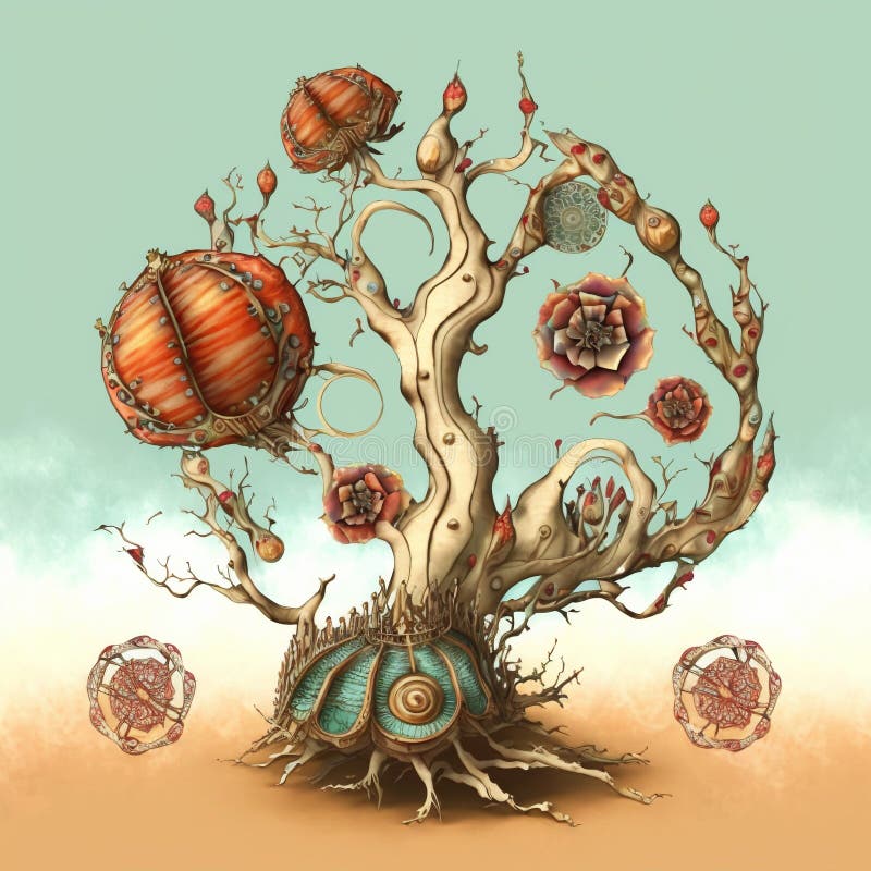 Whimsical Fantasy Decorative Object AI Generated Artwork Stock ...