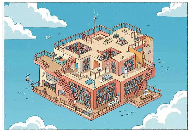 A Whimsical, Floating Library Building Features Open-air Architectural ...