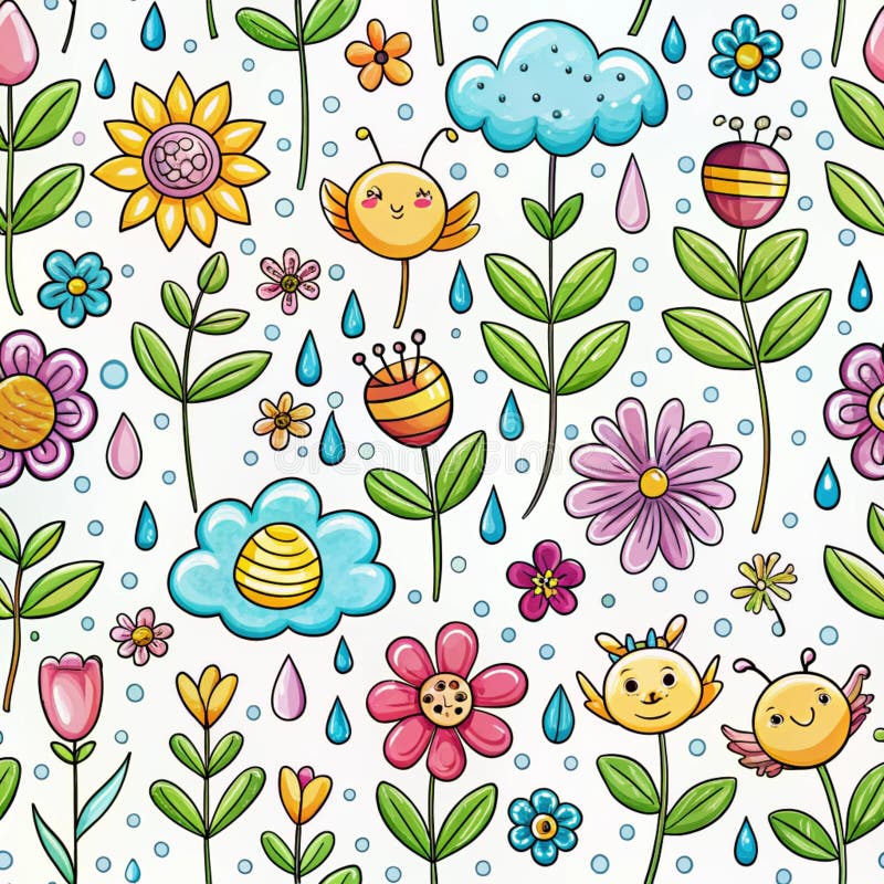 Bright Bugs and Beetle Insect with Wings Vector Circle Arrangement ...