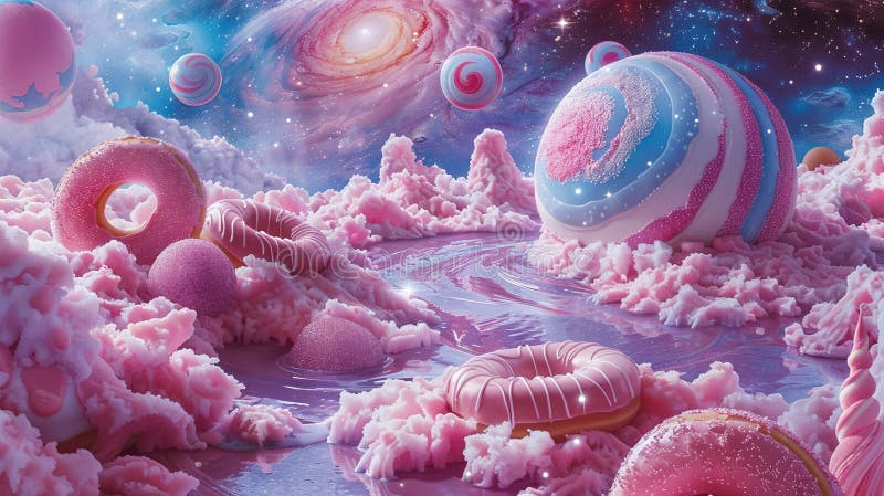 Sweet Galaxy on background stock illustration. Illustration of abstract ...