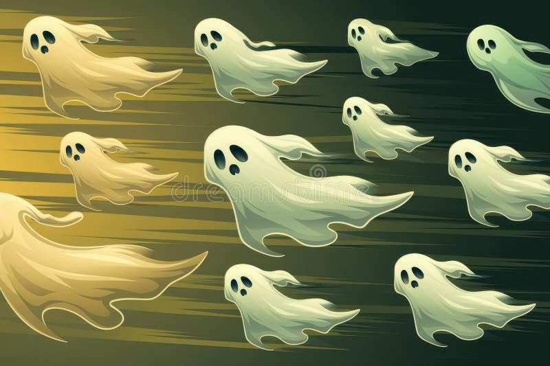 Whimsical Ghost Illustrations Halloween Marketing - Playful Halloween ...
