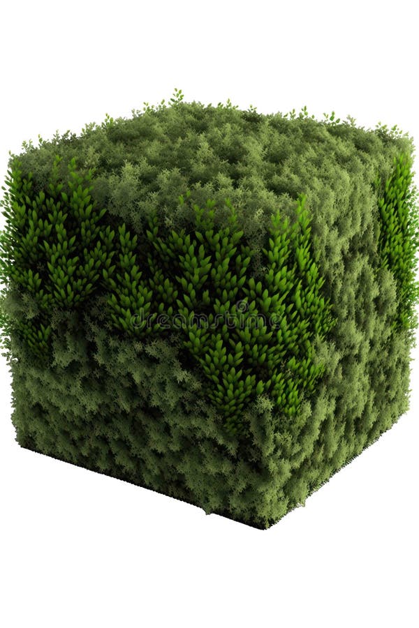 Whimsical Greenery a Lush 3D Bush Illustration Dancing in the Ether ...
