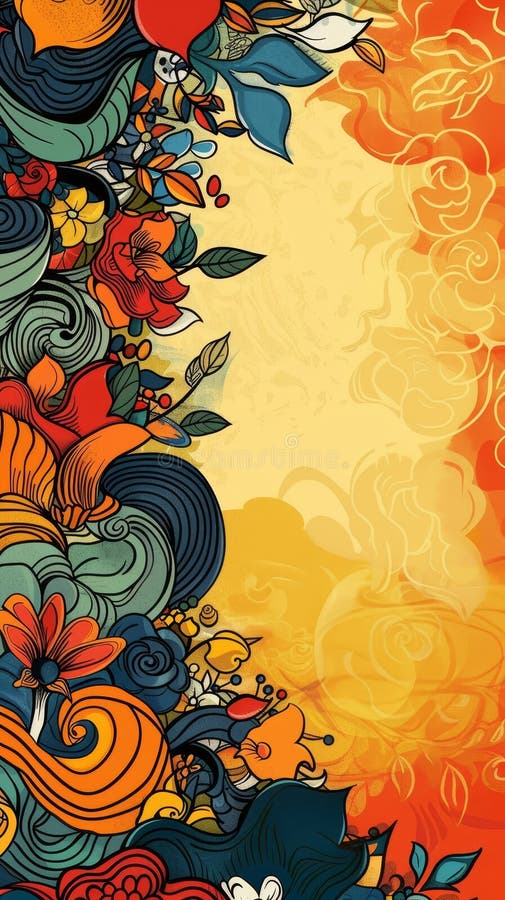 Whimsical Handdrawn Doodle Banner Design with Various Playful and ...