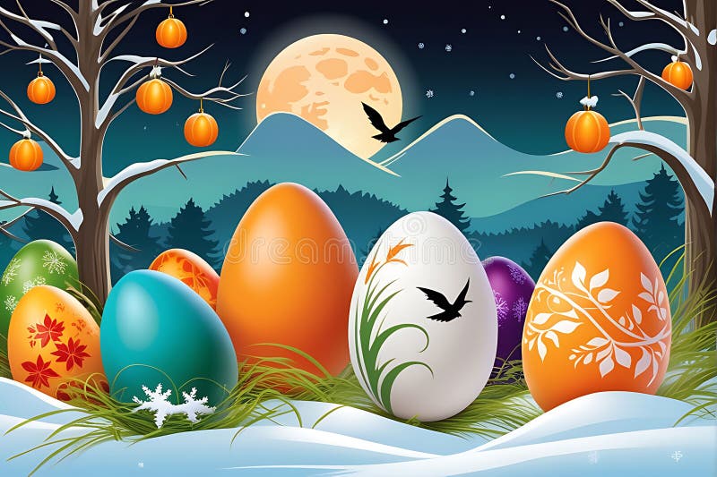 Whimsical Holiday Crossover: Illustrated Easter with Richly Colored ...