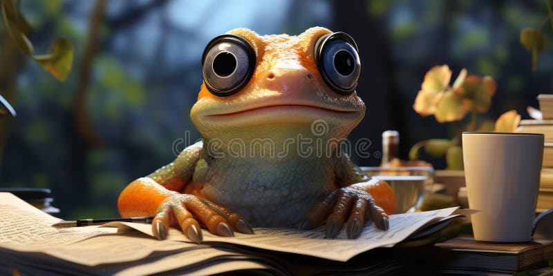 Studious Frog Stock Photos - Free & Royalty-Free Stock Photos from ...