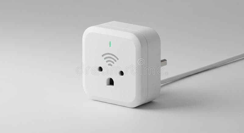 Whimsical Illustration of Various Electrical Outlets and Plugs with ...