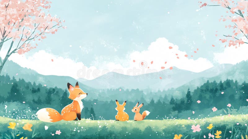 Whimsical Dog Illustration for Invitations and Posters. Stock Image ...