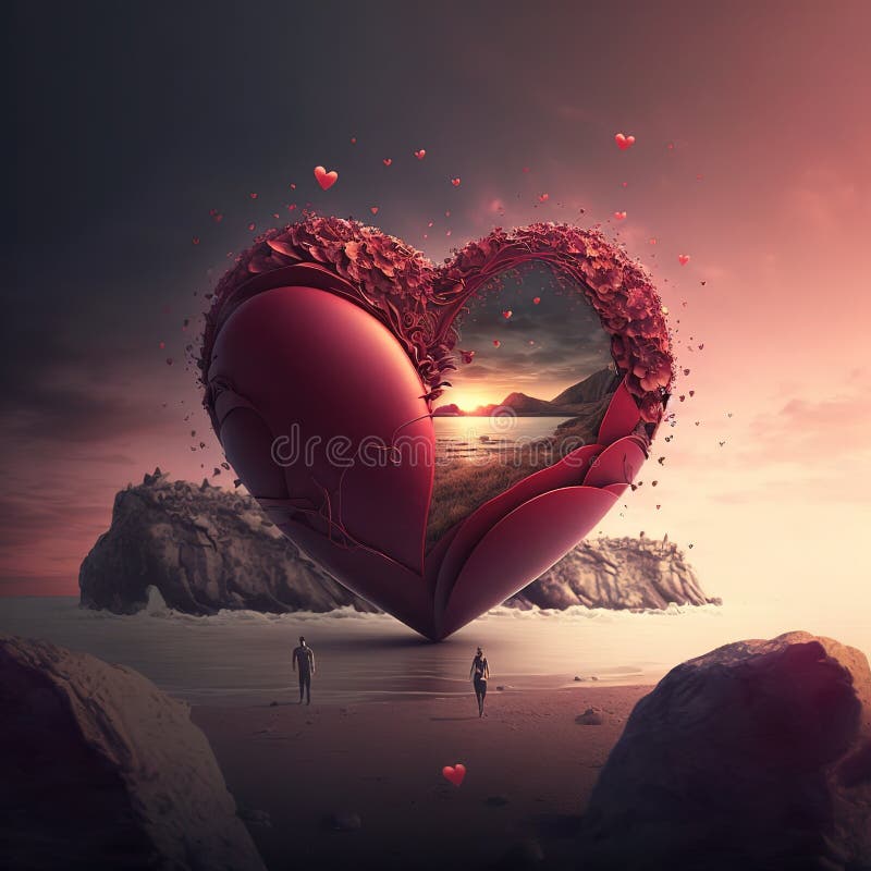Hearts Aflutter stock photo. Image of colorful, dreamy - 267658430