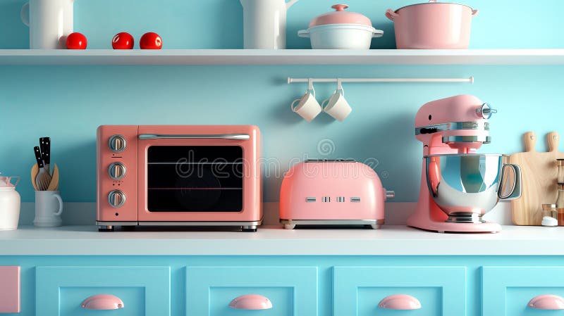 A Whimsical Kitchen with Candy-colored Decor and Magical Elements ...
