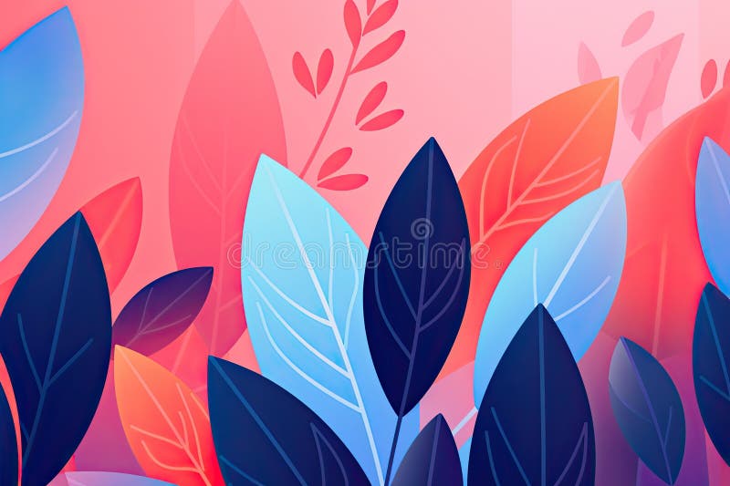 Whimsical Leaf Pattern Design for Your Project Stock Illustration ...