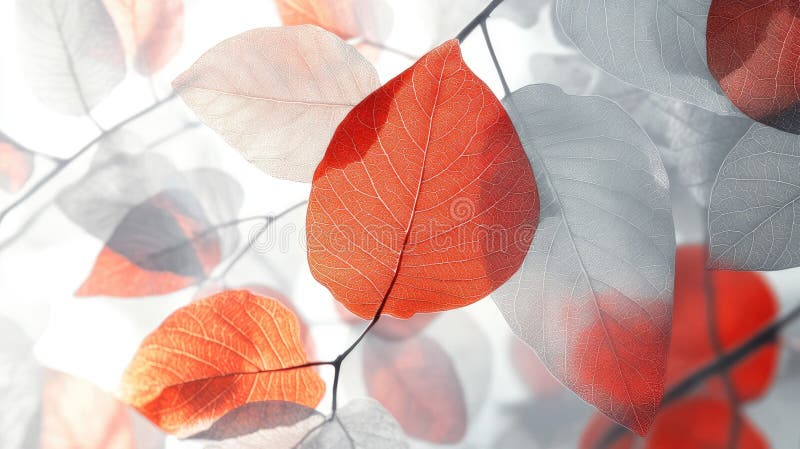 Whimsical leaf shapes stock illustration. Illustration of nature ...