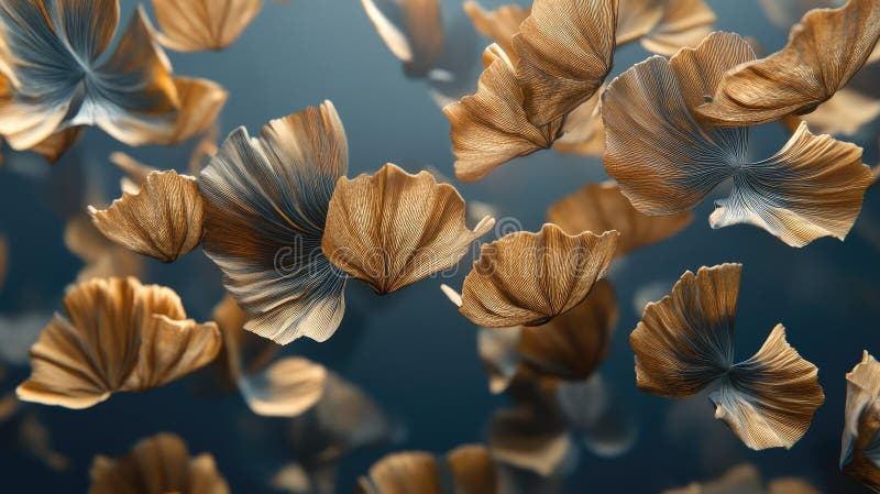 Whimsical leaf shapes stock illustration. Illustration of contemporary ...