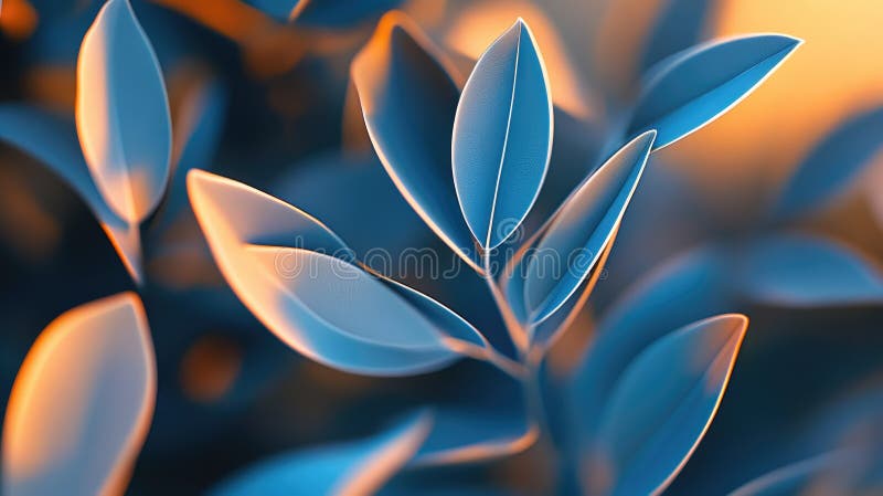 Whimsical leaf shapes stock illustration. Illustration of leaf - 334653487