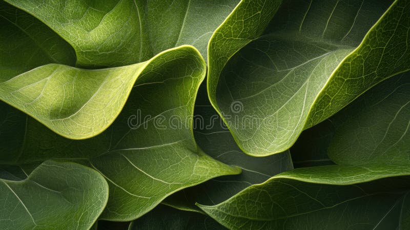 Whimsical leaf shapes stock illustration. Illustration of collection ...