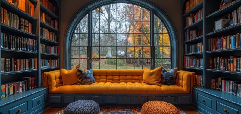 Whimsical Library Inspired by Fairy Tales Stock Illustration ...