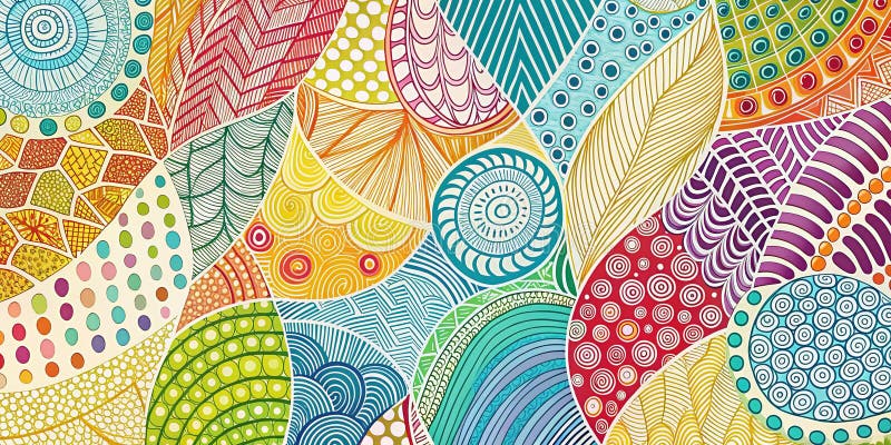Whimsical Line Art Textures a Collection of Organic Patterns and ...
