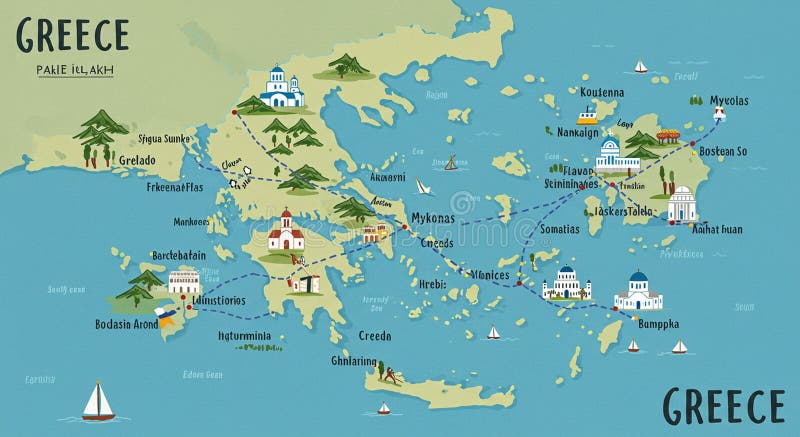 Map Greece Islands Stock Illustrations – 659 Map Greece Islands Stock ...