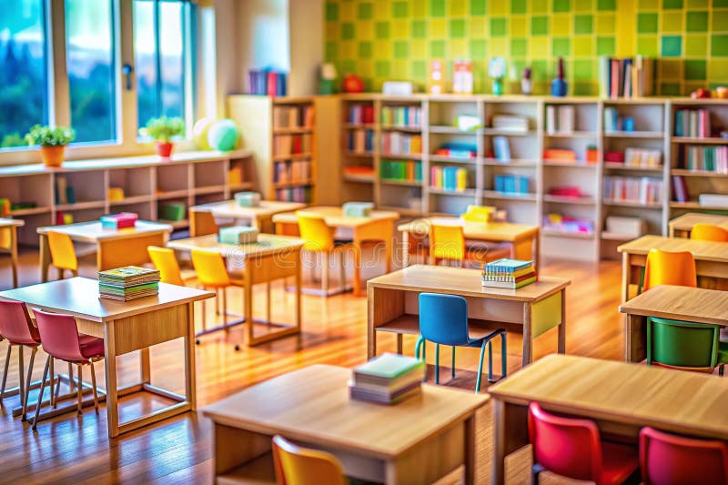 A Whimsical Miniature Classroom Explore a Playful TiltShift Interior ...