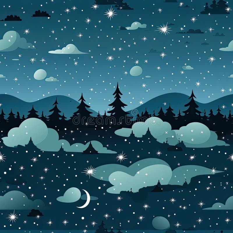 Whimsical Nightscapes Stock Illustrations – 35 Whimsical Nightscapes ...