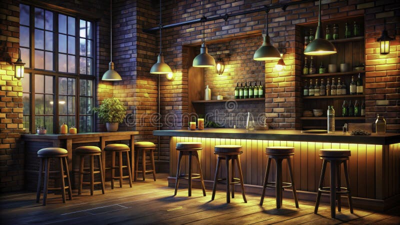 A Whimsical Nighttime Escape 8K Octane Rendered Cartoon Bar Scene with ...
