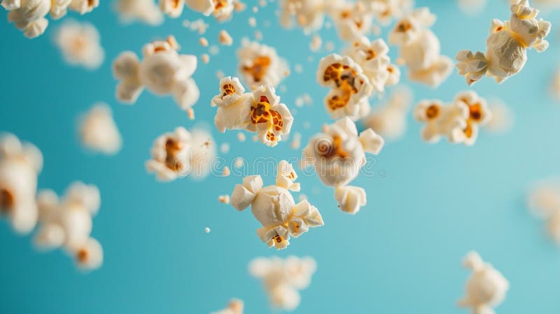Popcorn Cascade: a Delightful Drop Stock Illustration - Illustration of ...