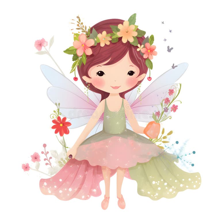 Whimsical pixie character stock illustration. Illustration of sweet ...