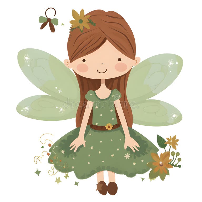 Whimsical pixie dust scene stock illustration. Illustration of pink - 286738355