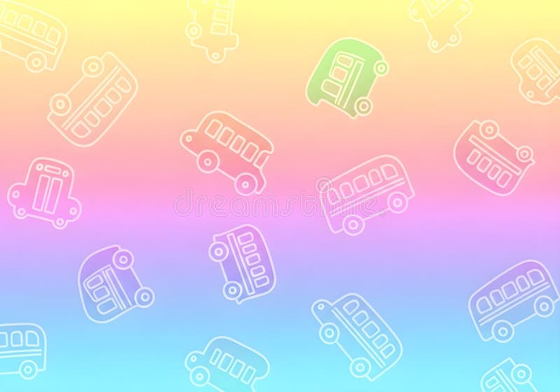 Stylized Cartoonish Yellow School Buses Stock Illustrations – 2 ...