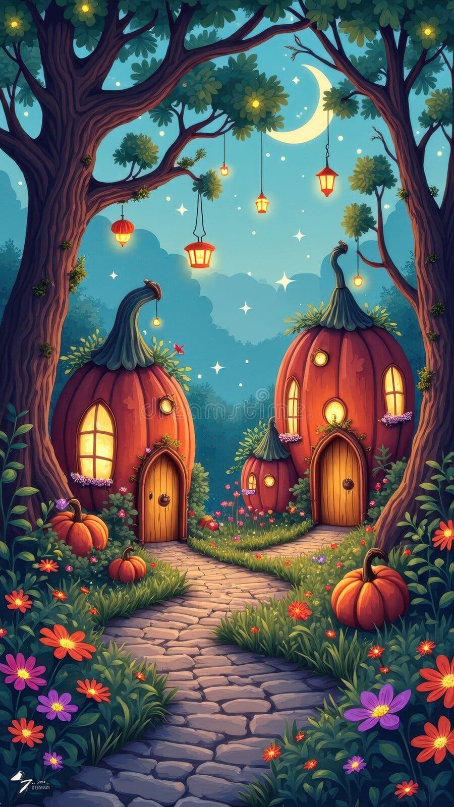 1,294 Whimsical Moon Forest Stock Photos - Free & Royalty-Free Stock ...