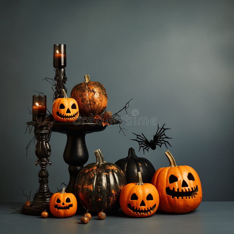 Whimsical Pumpkin Illustration Stock Illustration - Illustration of ...