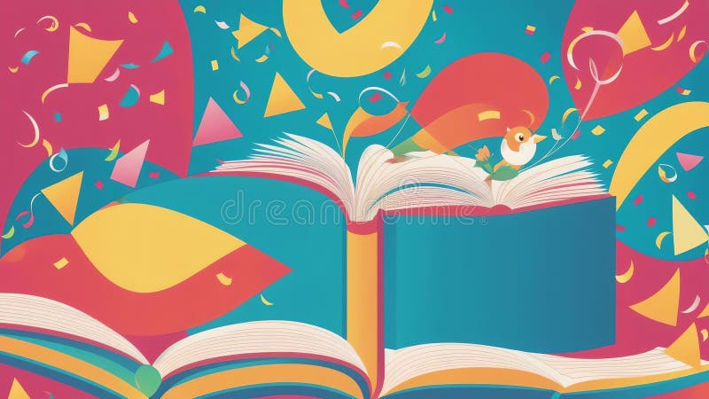 Whimsical Reading Delight a Book Celebration on National Book Lovers ...